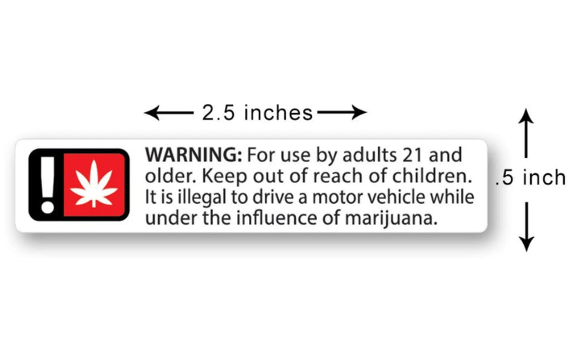 1Nl-Oregon Universal Mandatory Warning Symbol Label with text - 5,000 ...