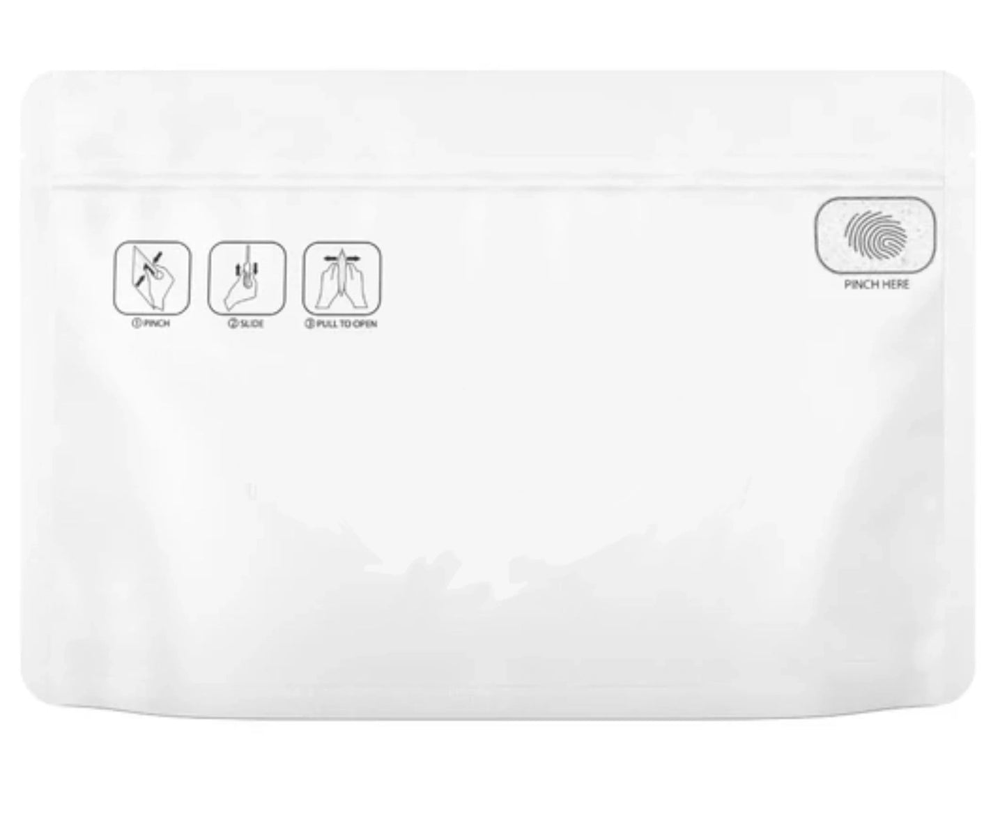 1Cb-Child Resistant Barrier Exit Bags - Black or White Opaque 12" x 9 ...